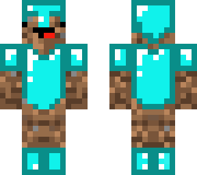 Dirt with diamond armor | Minecraft Skin