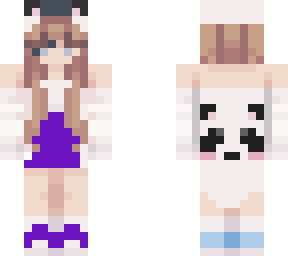 panda girl | Minecraft Skins