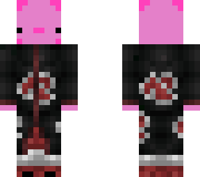 pink akatsuki axolotl | Minecraft Skin