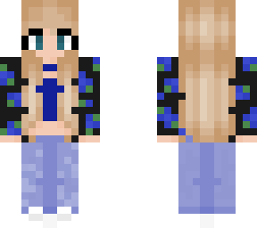 Blond girl with poka dots | Minecraft Skin