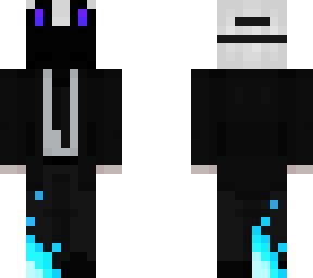 Blue Fire Suit Bunny Mask Boy | Minecraft Skin