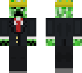 Creeper with crown | Minecraft Skin