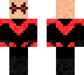 Nightwing bald | Minecraft Skin