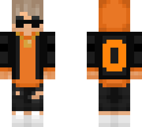 Punz MCC 16 Orange Ocelots Leather Jacket | Minecraft Skin