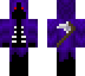 Reaper purple with scythe | Minecraft Skin