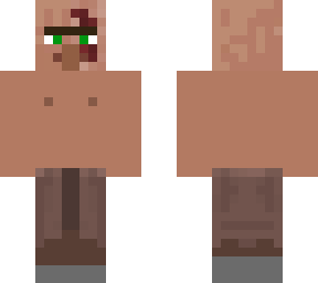 Shirtless Warrior Villager | Minecraft Skin
