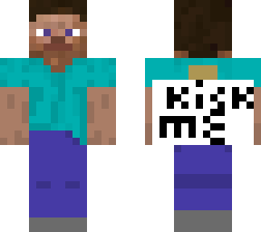 steve kick me sign | Minecraft Skin