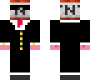tnt pig with suit | Minecraft Skin