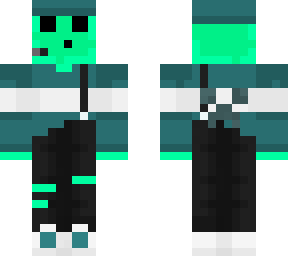 PeteZahHutt Cyan Creepers MCC | Minecraft Skin