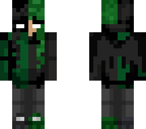 Green Herobrine Girl | Minecraft Skin