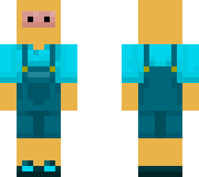 aqua vibe check | Minecraft Skin