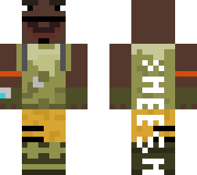 black fortnite default skin meme | Minecraft Skin
