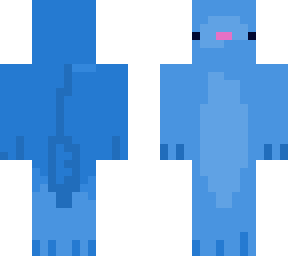 Blue axolotl skin | Minecraft Skin