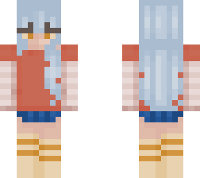 Blue Haired Girl | Minecraft Skins
