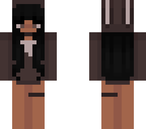 brown bunny hoodie girl | Minecraft Skin