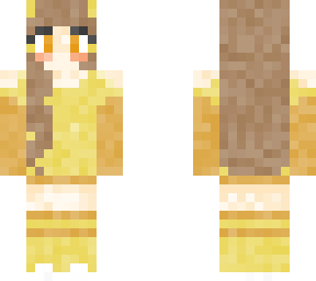 Cute Yellow girl | Minecraft Skin