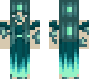 Glow Squid Girl | Minecraft Skin