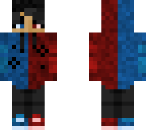 Red and Blue Skin (Dark Version) | Minecraft Skin