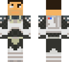 Commander Wolffe (Desert Trooper) (Un-helmeted) | Minecraft Skin