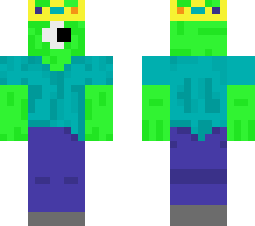 green Blob steve crown | Minecraft Skin