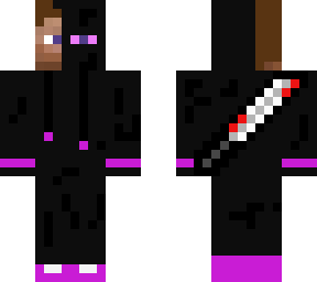 Infected Enderman Steve (2 Skins in one) | Minecraft Skin