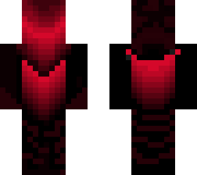 3D Dark Robe Red and black | Minecraft Skin