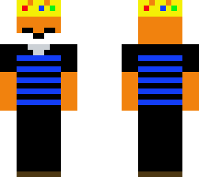 Fox with crown | Minecraft Skin