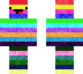 Rainbow Noob | Minecraft Skins