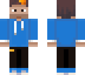 auron skin azul minecraft cubito | Minecraft Skins