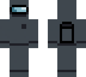 Black Crewmate | Minecraft Skin