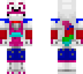glamrock funtime foxy | Minecraft Skin