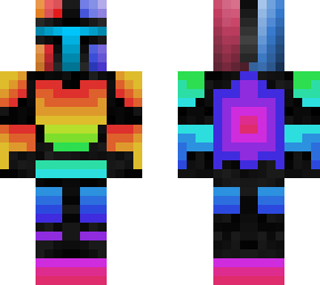 Rainbow republic commando | Minecraft Skin