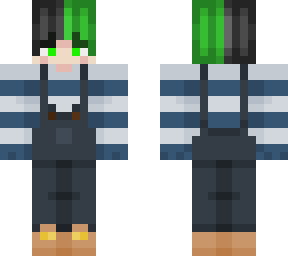 Soft boy with split colored hair | Minecraft Skin