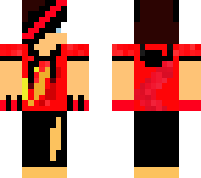 Fire merch wearing werewolf | Minecraft Skin