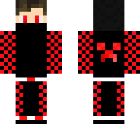 red gamer boy | Minecraft Skin