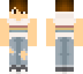 Sleeveless Hoodie King | Minecraft Skin