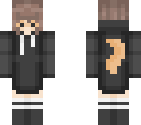 {black oversized hoodie skin !} | Minecraft Skin
