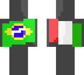 Brazil/Italy Flag | Minecraft Skin
