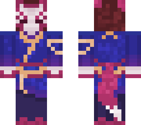 Furry Jupan Fox Pink Minecraft Skins