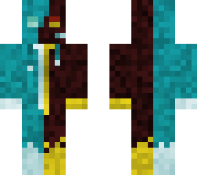 Magma Squid; middle divide | Minecraft Skin