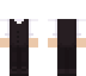 Rolled UP Sleeve Suit-Vest Template | Minecraft Skin