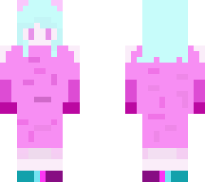 Pink Cat Girl | Minecraft Skins