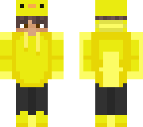 Yellow axolotl boy | Minecraft Skin