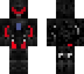 Black and Red | Minecraft Skin