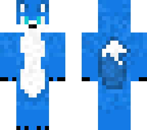 drophy wolf furry blue | Minecraft Skins