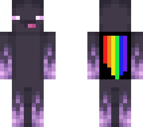Ended derp with rainbow cape | Minecraft Skin