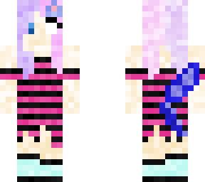 Half dragon princess | Minecraft Skin