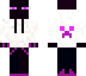 Purple gaming enderman | Minecraft Skin