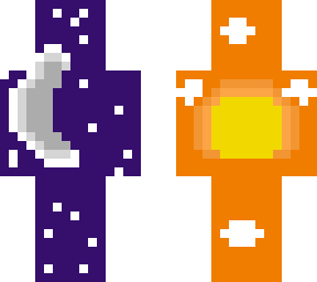 Sun Moon Space Stars Clouds Minecraft Skins