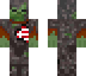 zombie with brocken netherite armour | Minecraft Skin